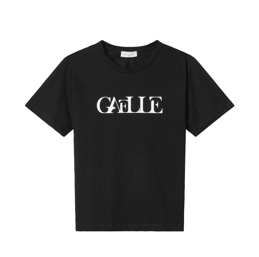 T-Shirt paricollo con logo GAELLE PARIS GAABW01201 - Nero prezzo online