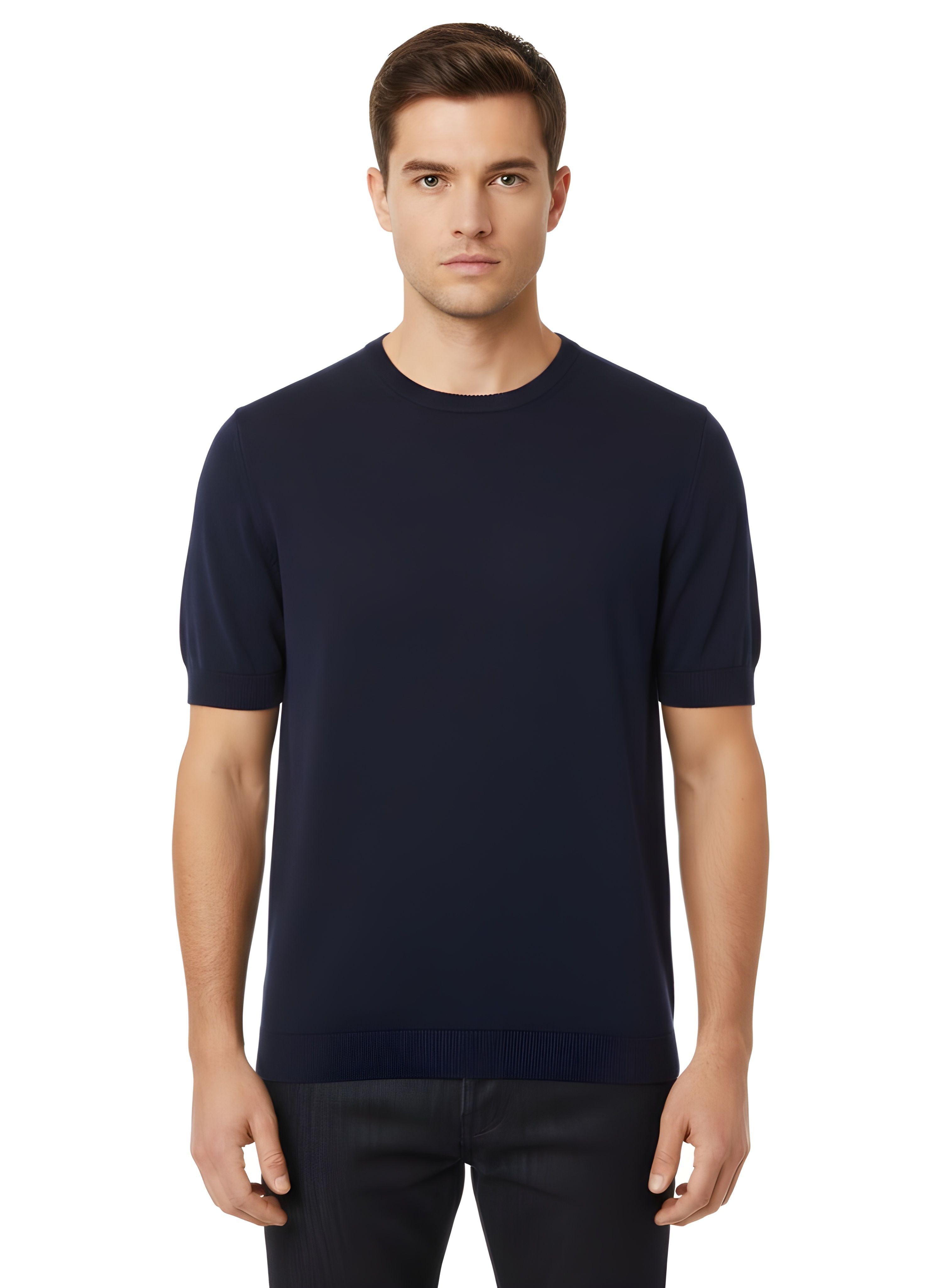 T-shirt in maglia SELECTED 16099828 - Sky Captain prezzo online