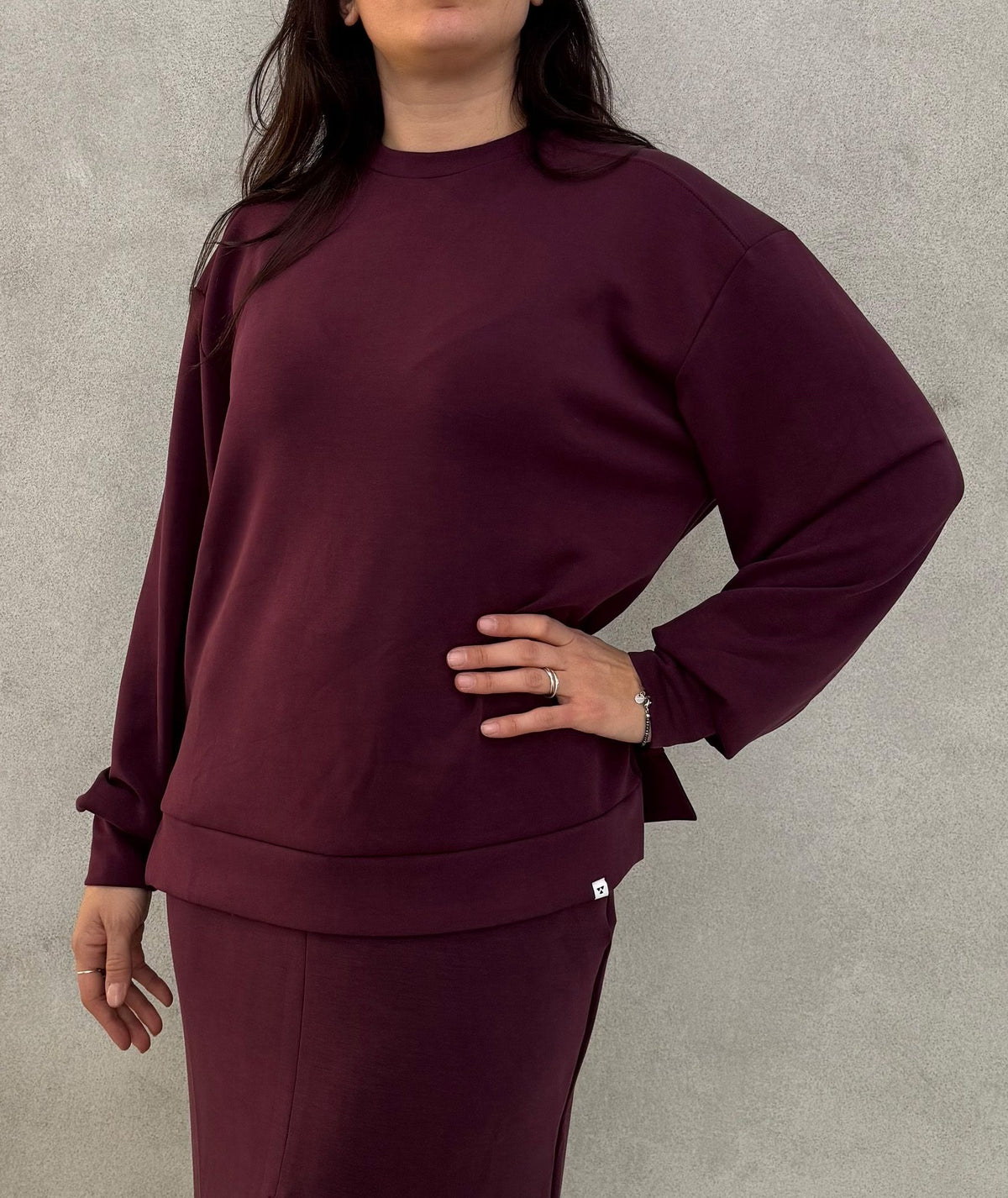 Felpa girocollo WOC Tea - Vino price online